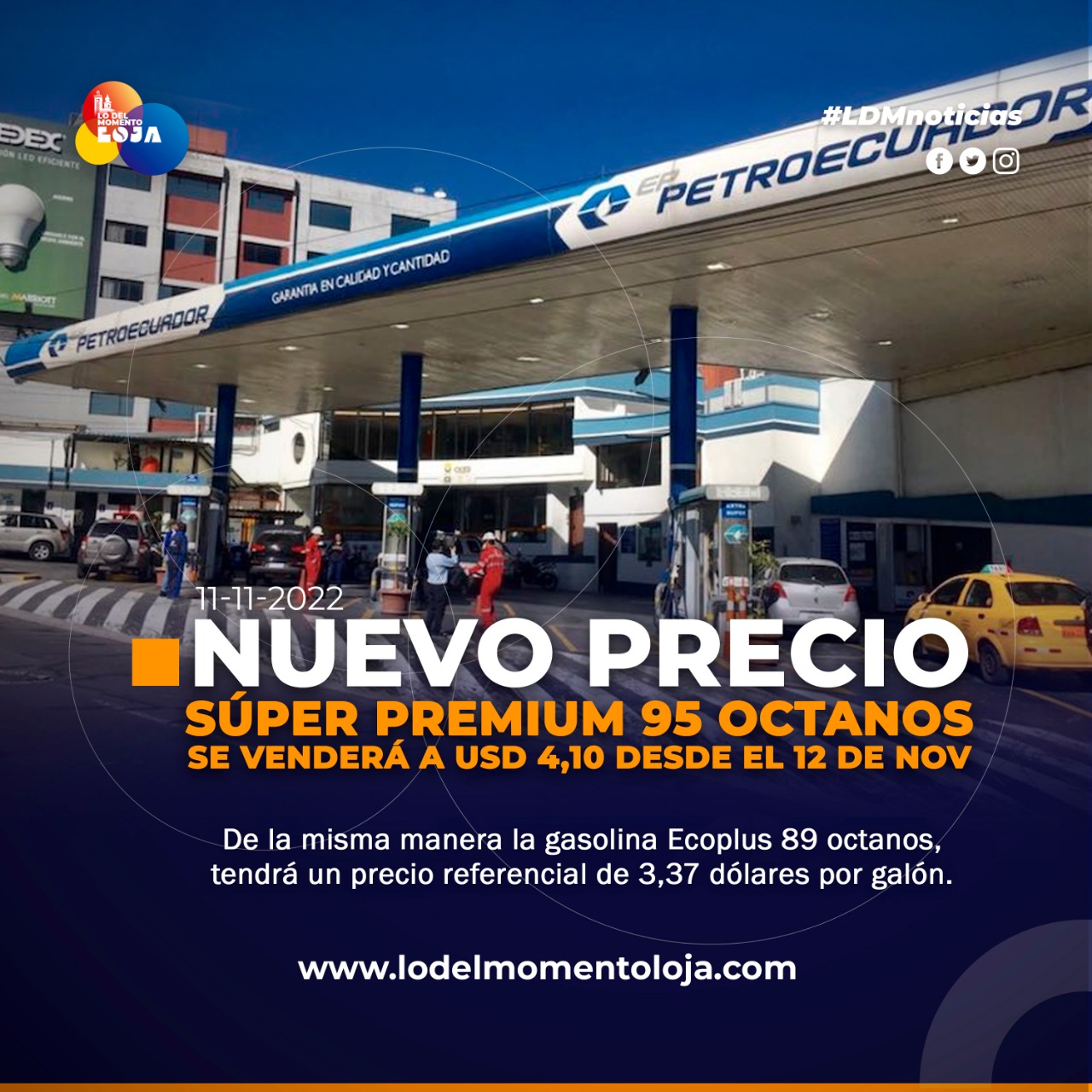 Nuevo precio de gasolina super premium de 95 octanos