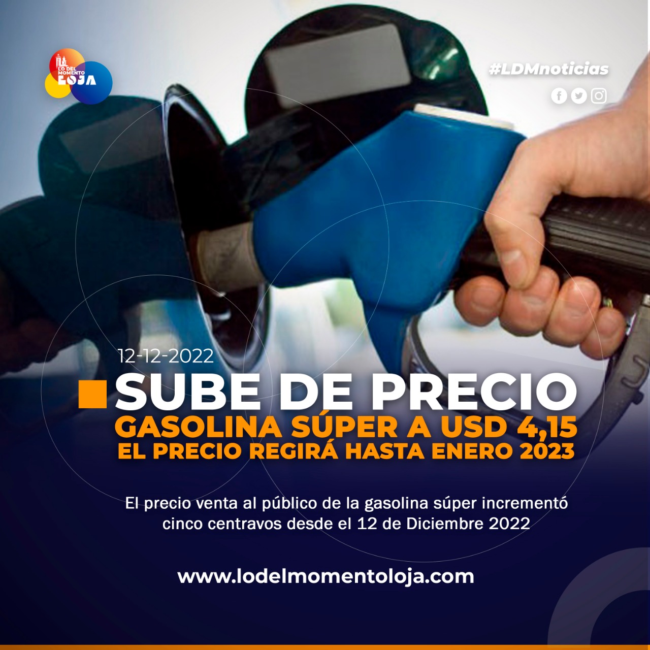 Gasolina super incrementa su valor