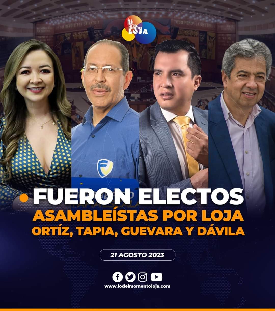 Asambleistas electos por Loja