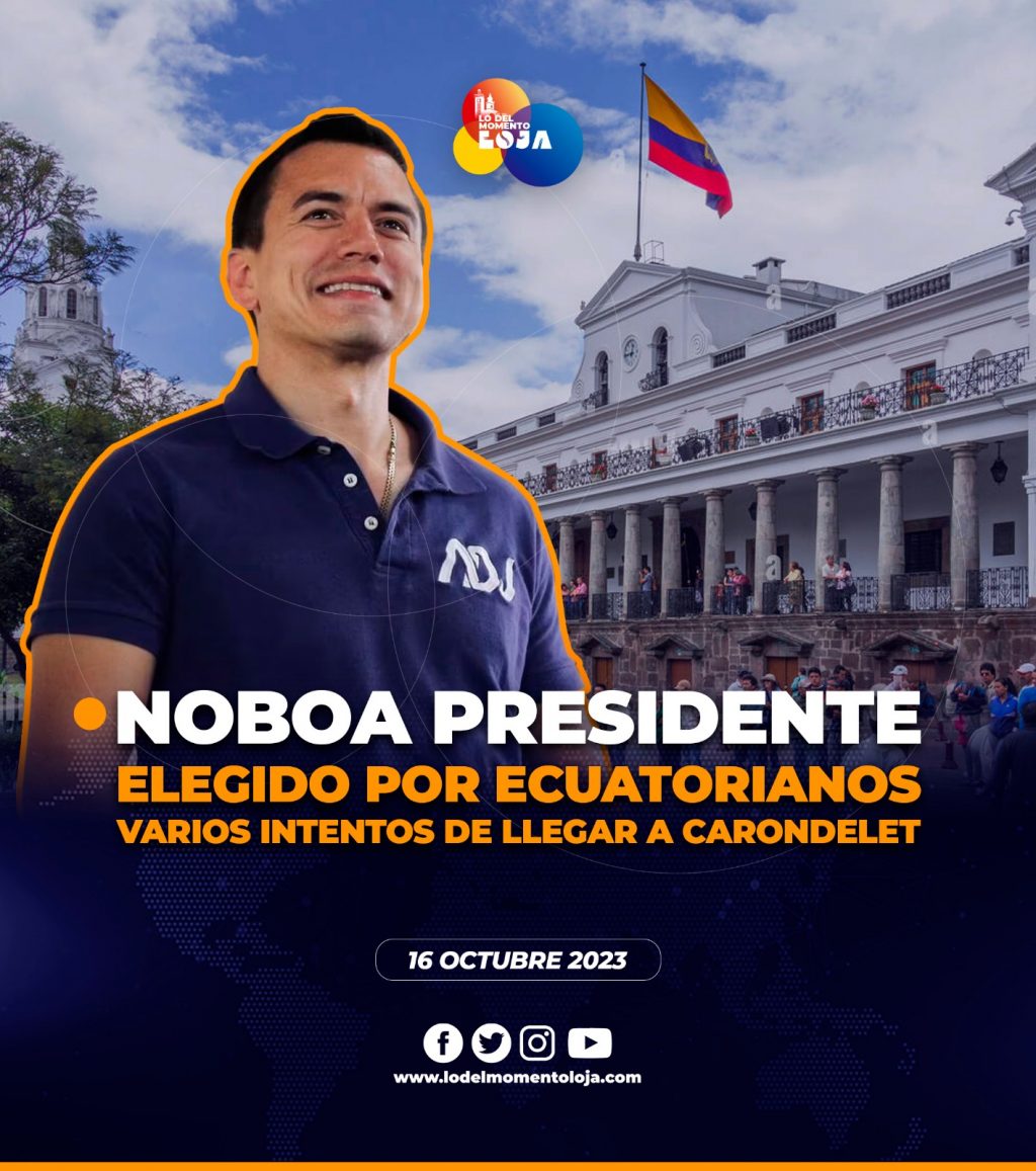 Daniel Noboa, es el nuevo presidente del Ecuador