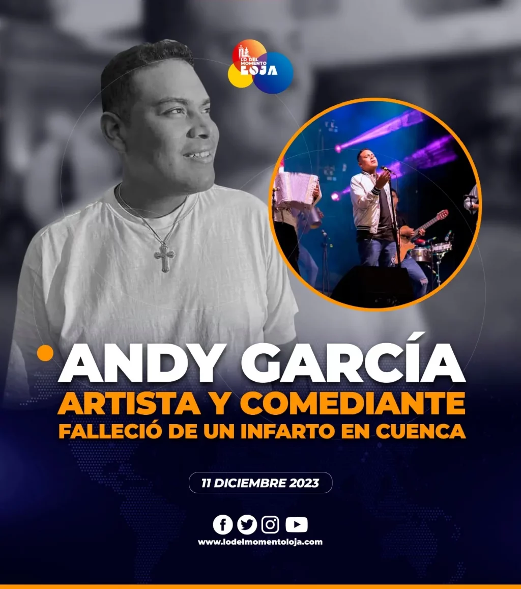 Fallece artista e influencer ecuatoriano Andy García