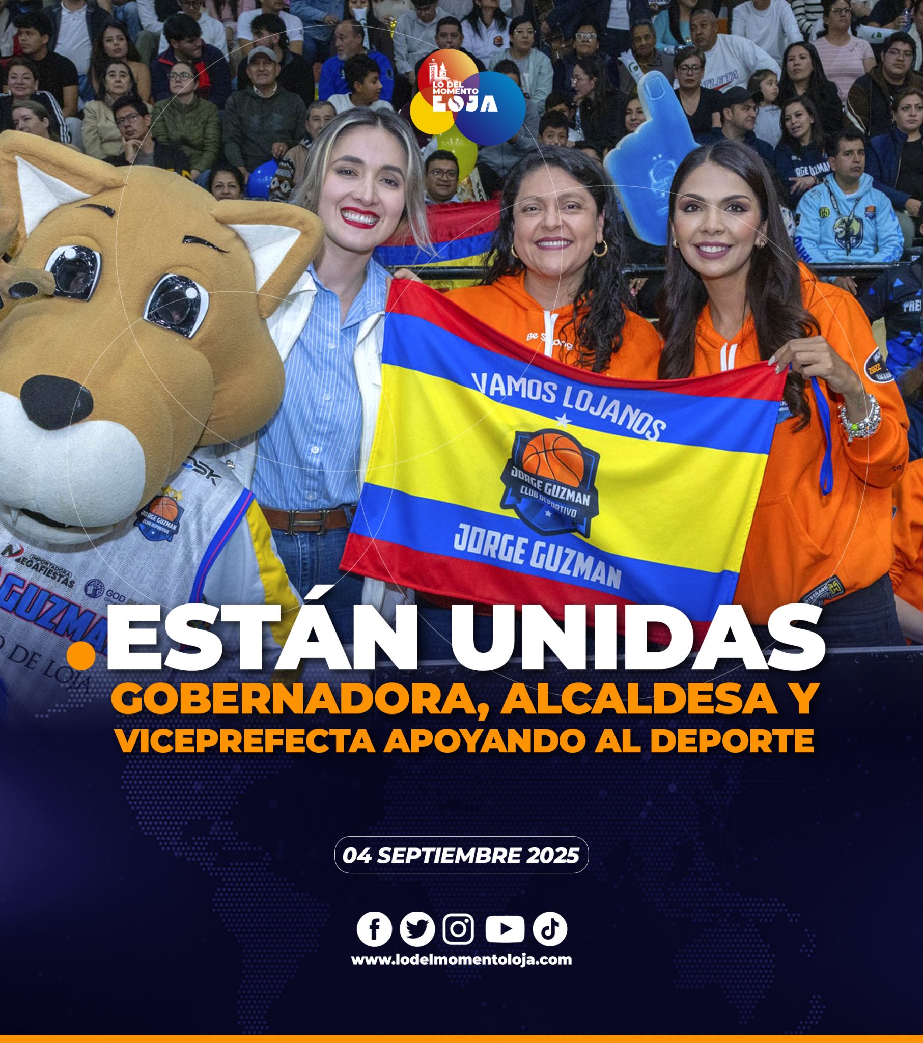 AUTORIDADES LOJANAS JUNTAS APOYANDO EL DEPORTE