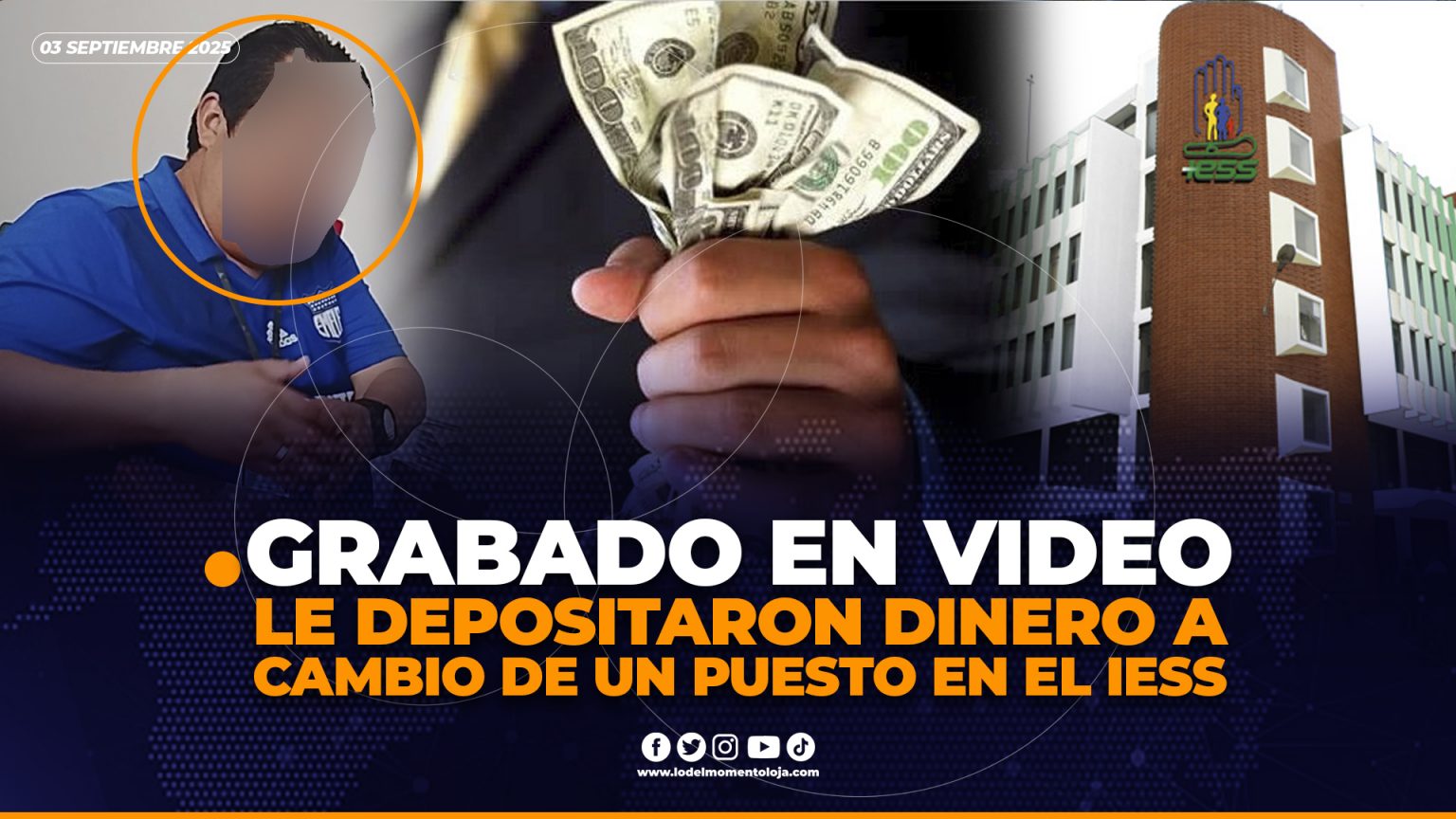 Funcionario del IESS fue captado en video, al recibir dinero a cambio ...