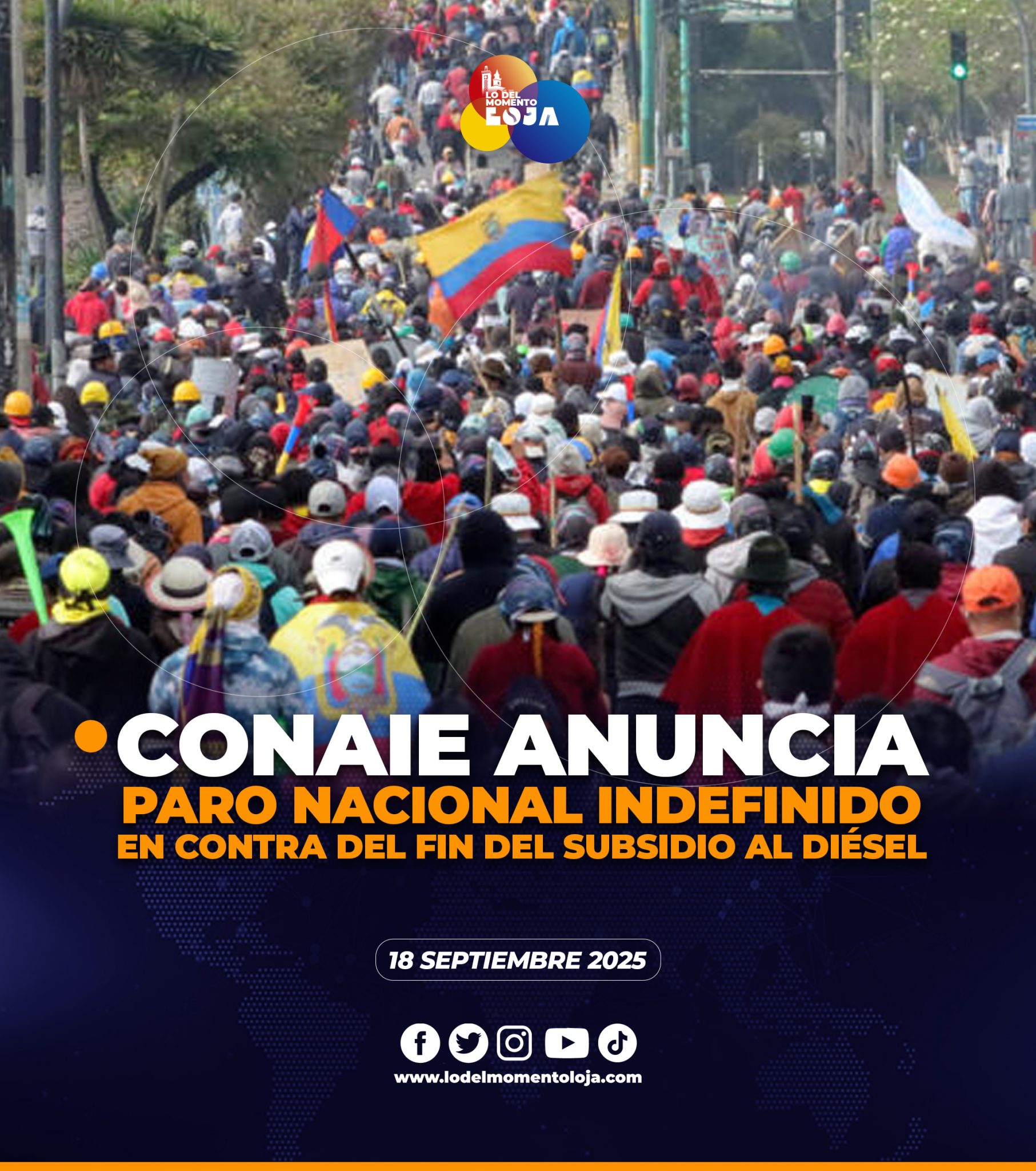 CONAIE ANUNCIA PARO INDEFINIDO